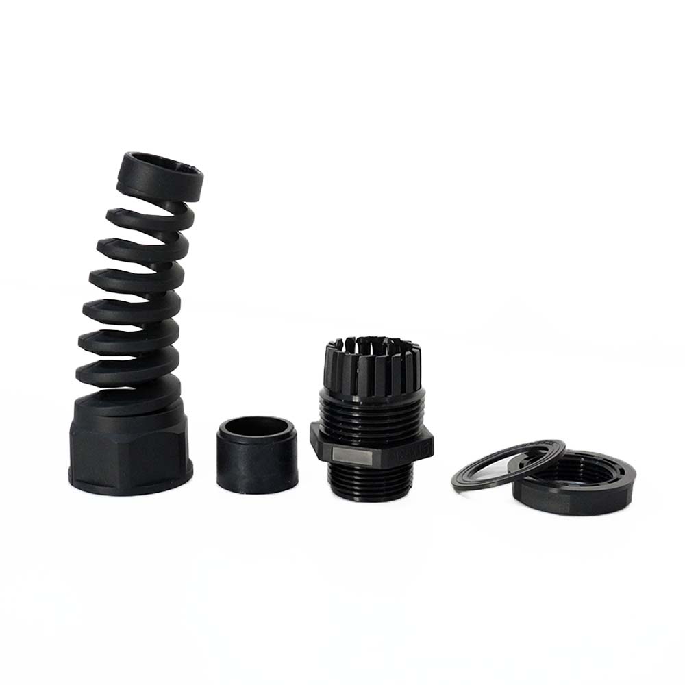 Spiral Flexible Cable Glands with Strain Relief - GOOD GI